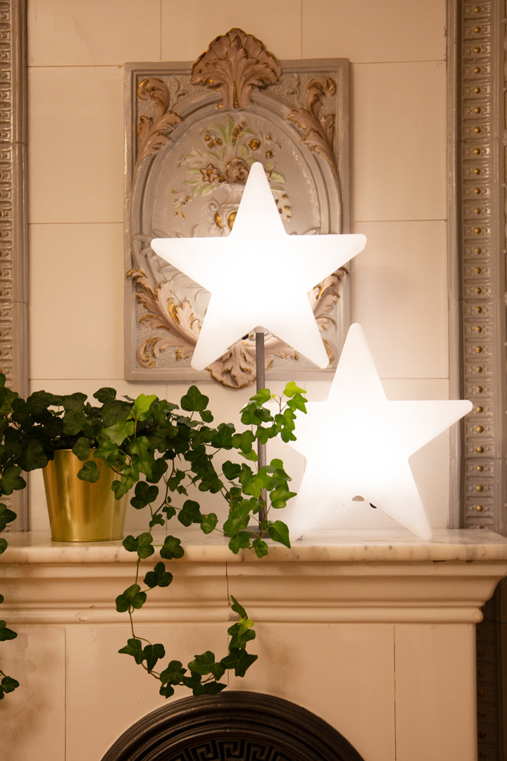 2x Shining Star (Star 30cm & Window Star)